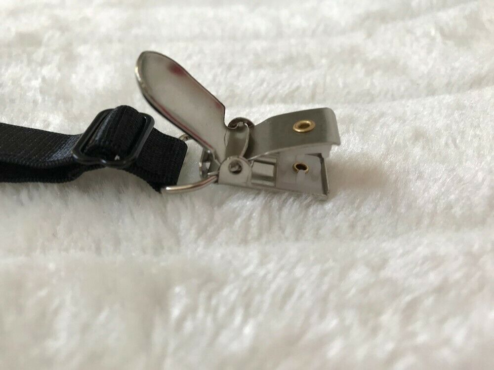 Porte-jarretelles: Jarretelle à l'unité clip détachable noire en métal ...